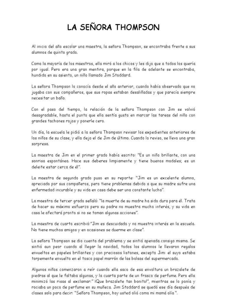 La Señora Thompson | PDF | Perfume | Ocio