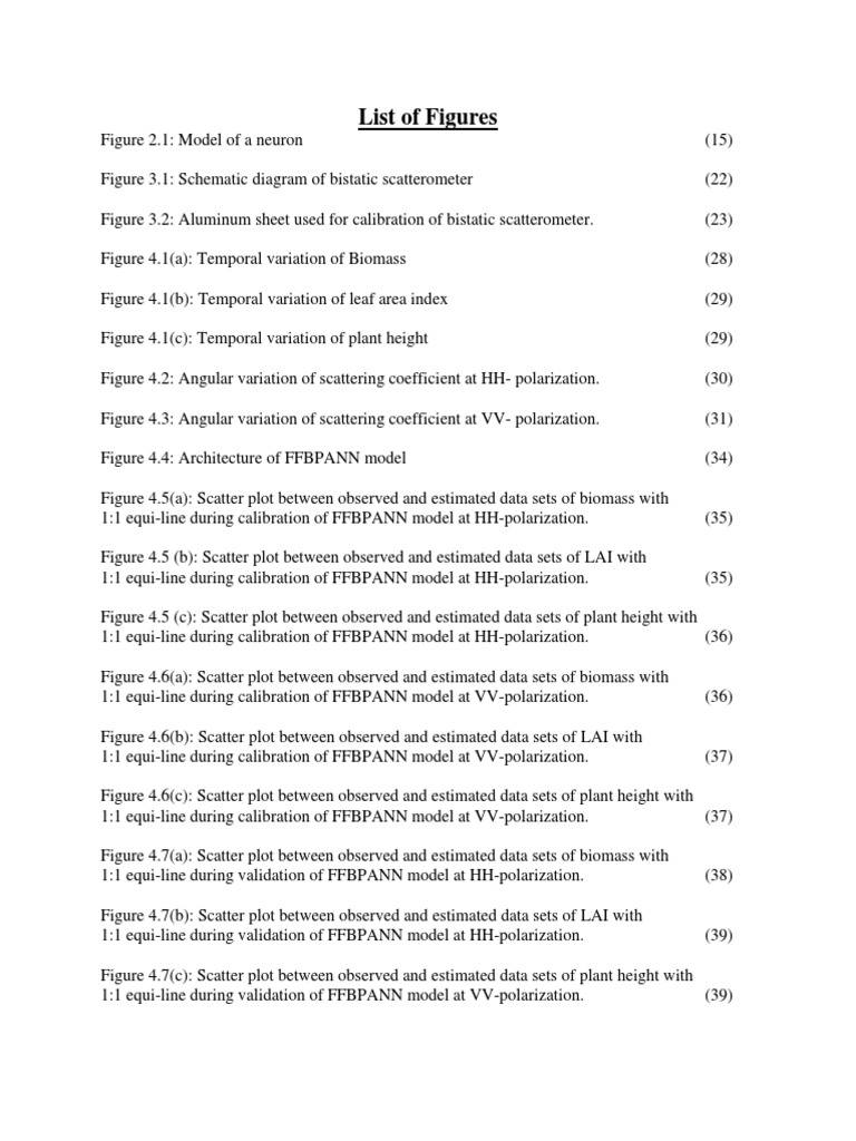 List of Figures | PDF | Applied And Interdisciplinary Physics | Nature