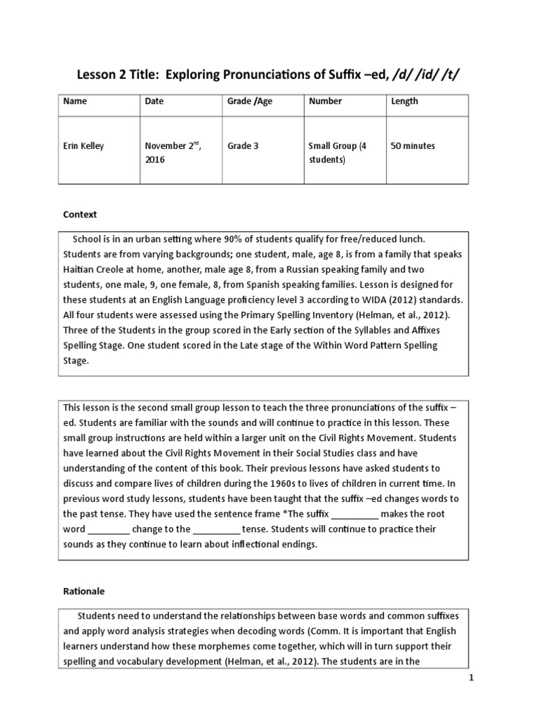 Lesson 2 Title | PDF | English Language | Question