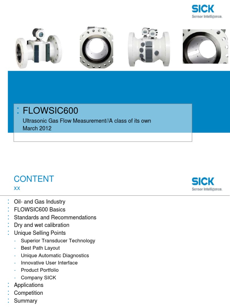 FLOWSIC600 Ultrasonic Flow Meter Overview | PDF | Calibration | Flow ...