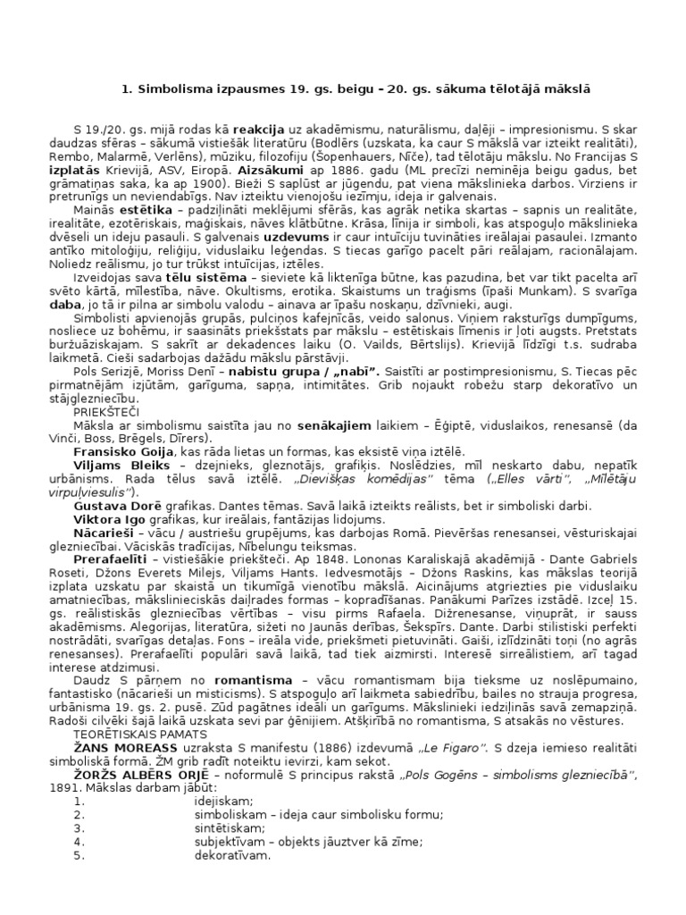 Simbolisms | PDF