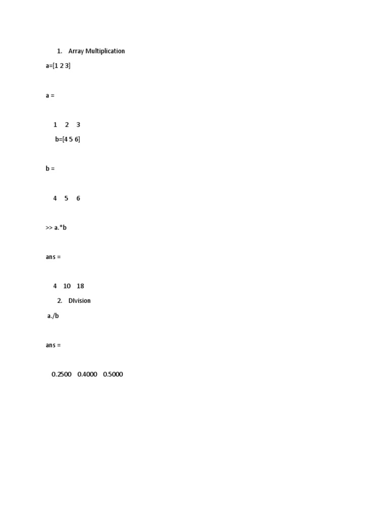 Matlab Commands | PDF
