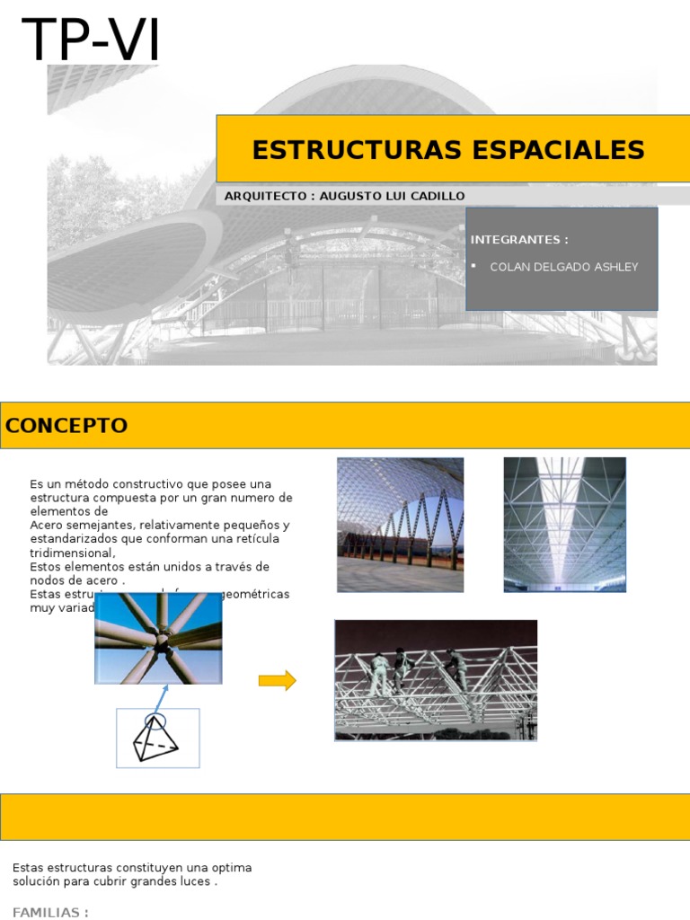 Estructuras Espaciales Tipos Y Ventajas Pdf