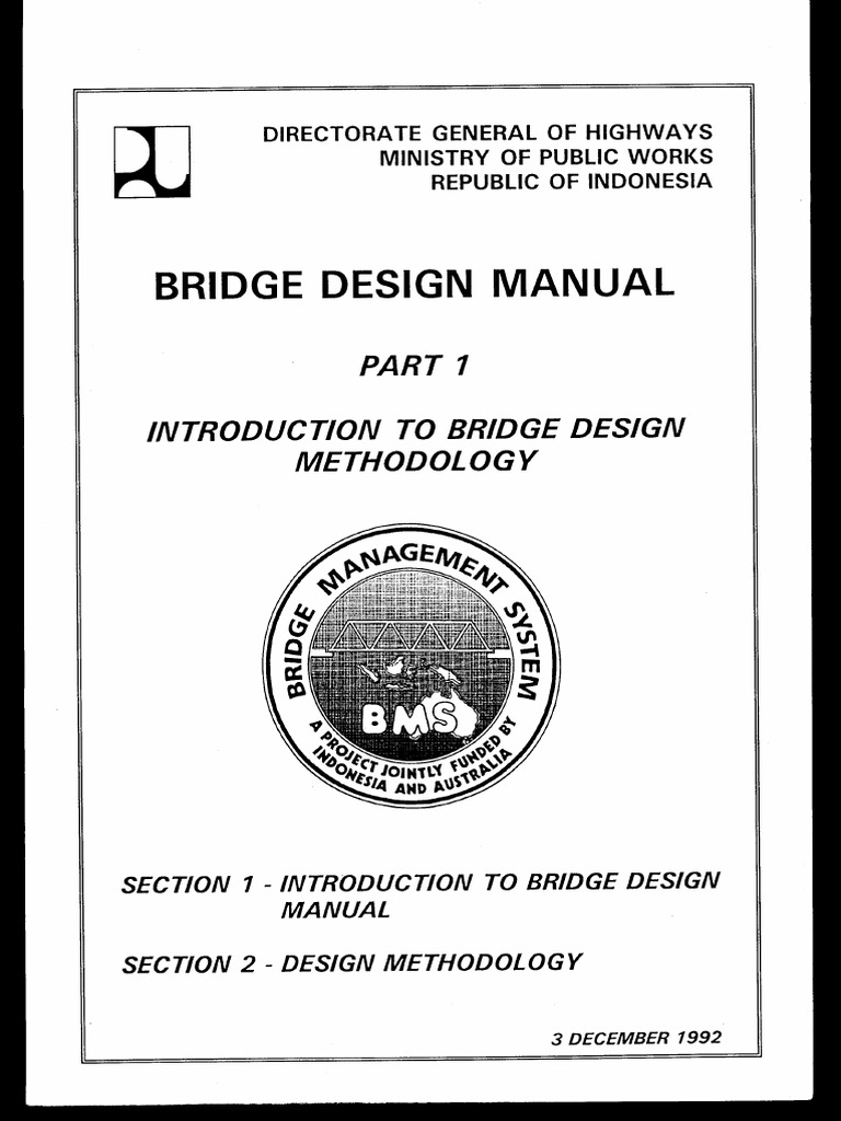 BMS 92 PEMBEBANAN Bridge Design Manual Bag 1,2,3 | PDF