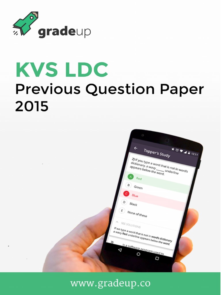 KVS LDC Question Paper 2015 (English) PDF - pdf-10 | PDF | Operating ...