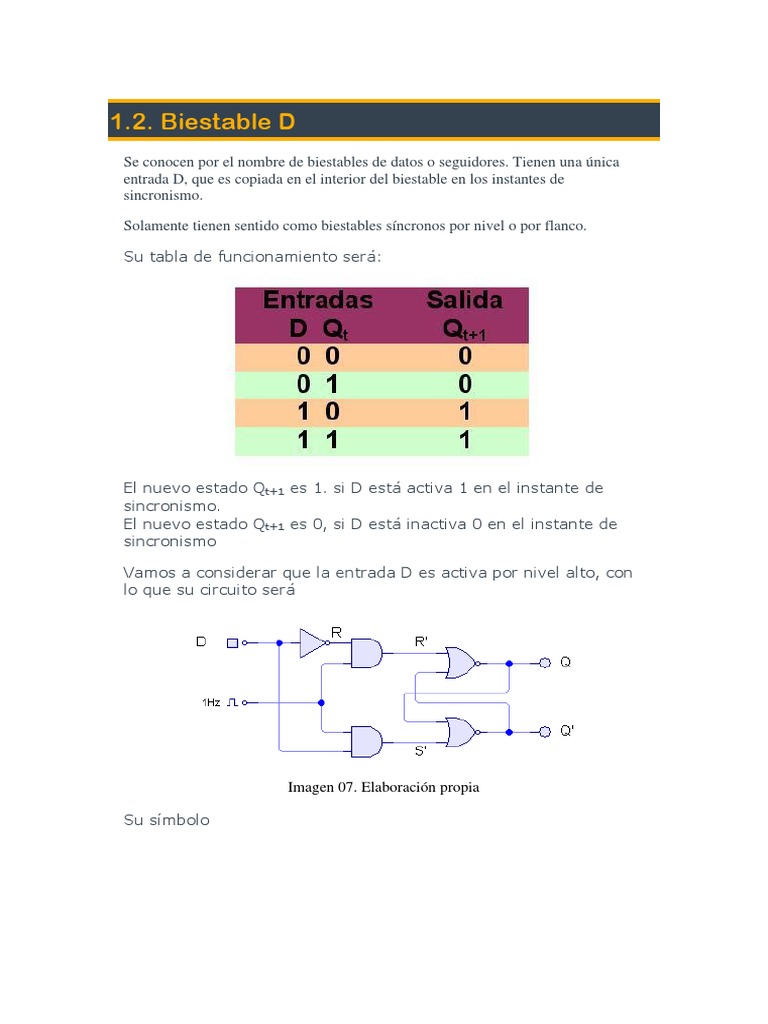 Biestable D | PDF