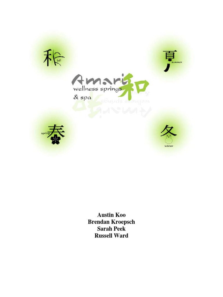 Spa Business Plan | PDF | Spa | Pricing