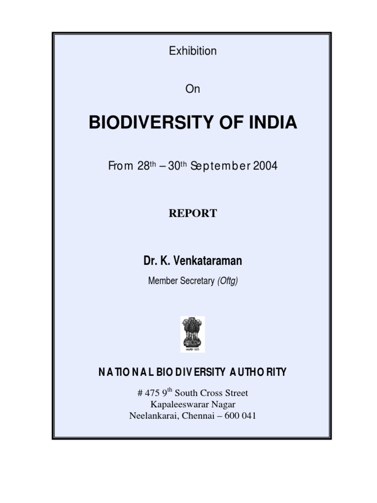 Biodiversity Report of India 2004 | PDF