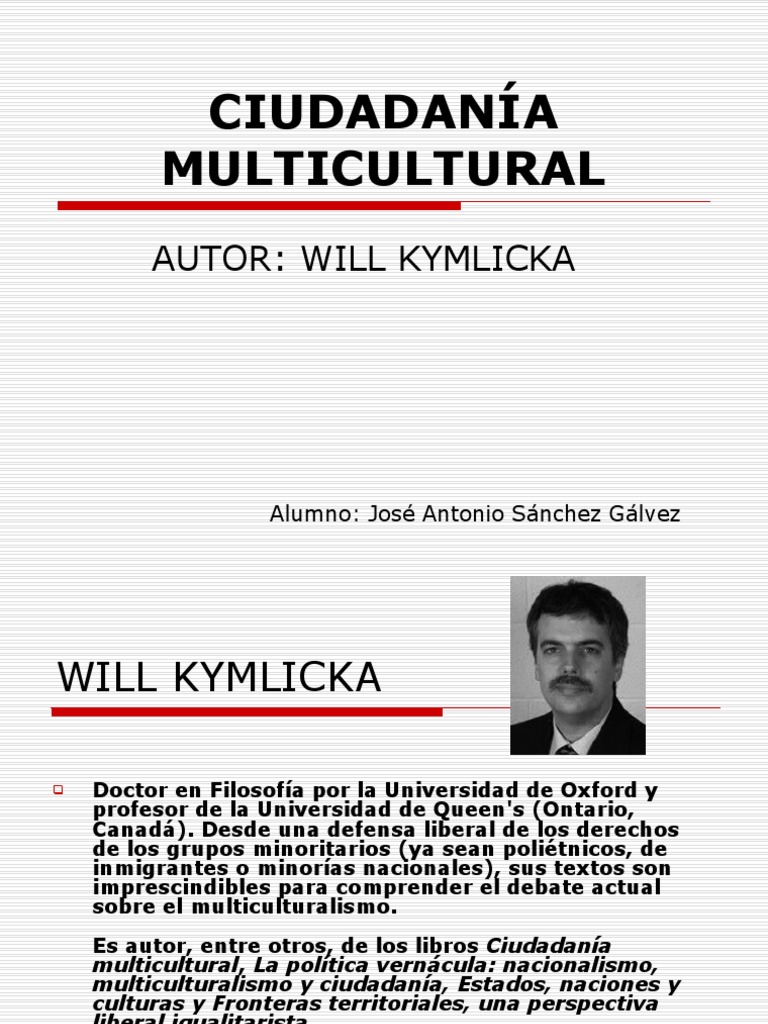 Ciudadanía Multicultural | PDF | Multiculturalismo | Nación