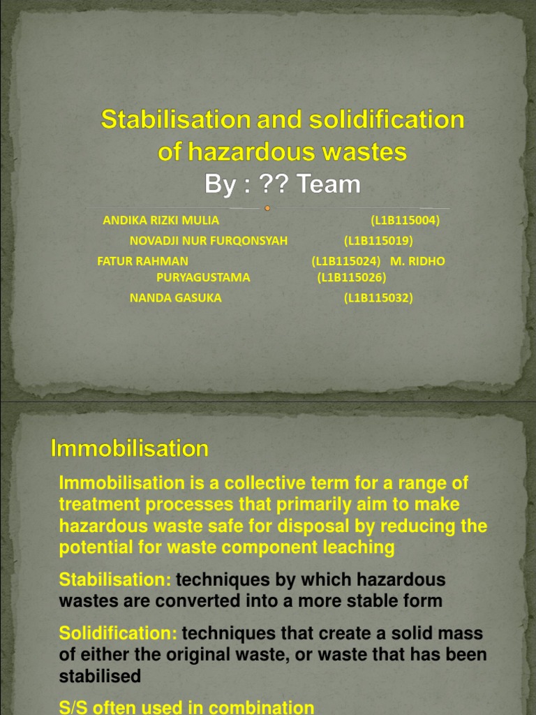 LB3 Stabilisasion and Solidification | PDF | Fly Ash | Cement