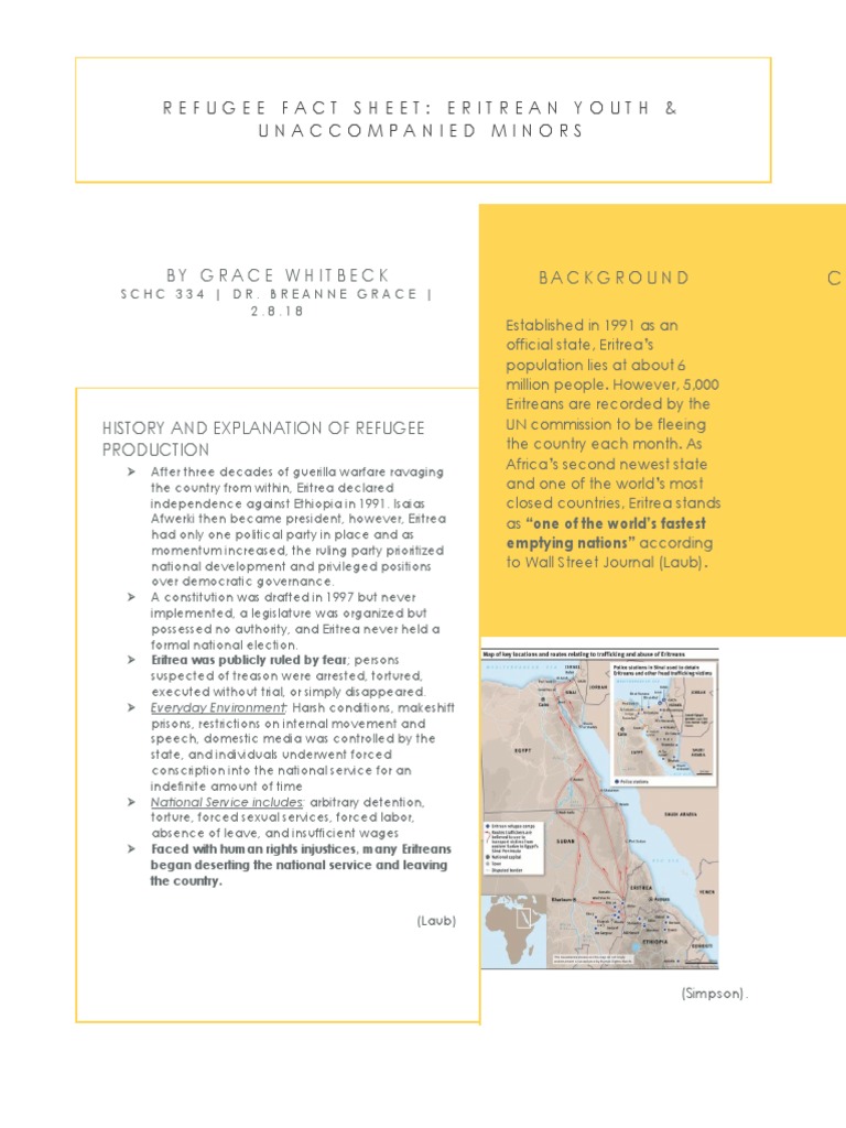 Refugee Fact Sheet | PDF | Eritrea | Refugee