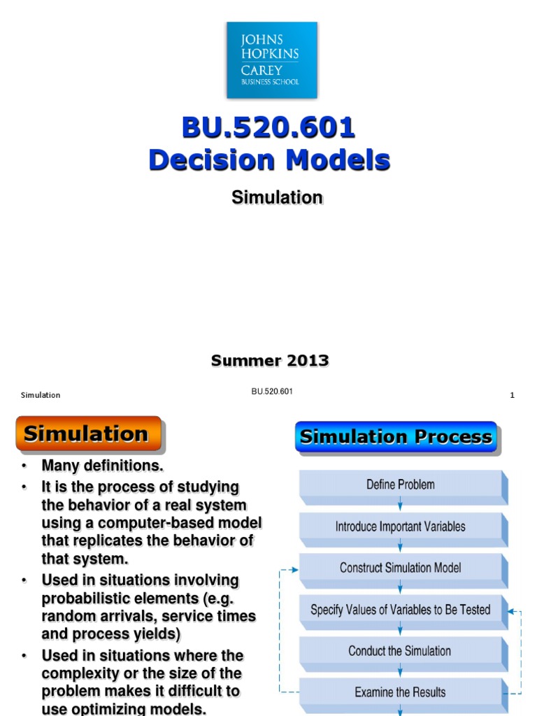 Simulation | PDF | Probability Distribution | Simulation