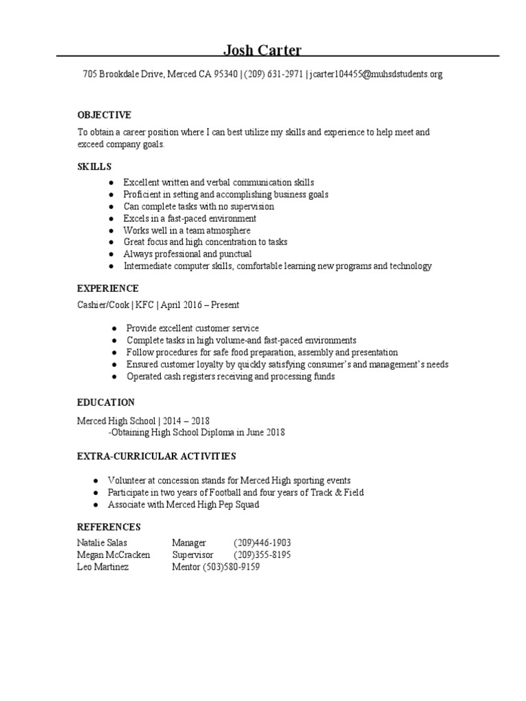 Joshua Carter - Resume | PDF