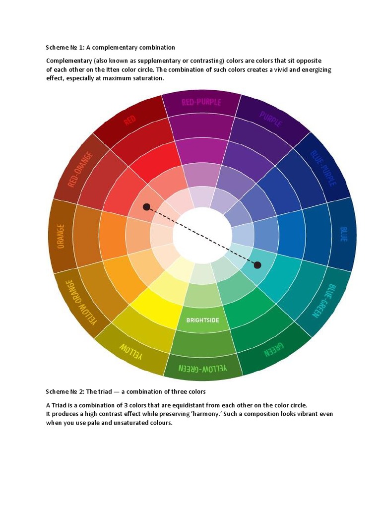 Combinatii de Culori - Cercul Culorilor | PDF | Brown | Grey