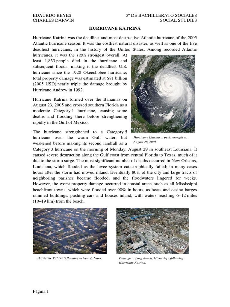 Hurricane Katrina | PDF