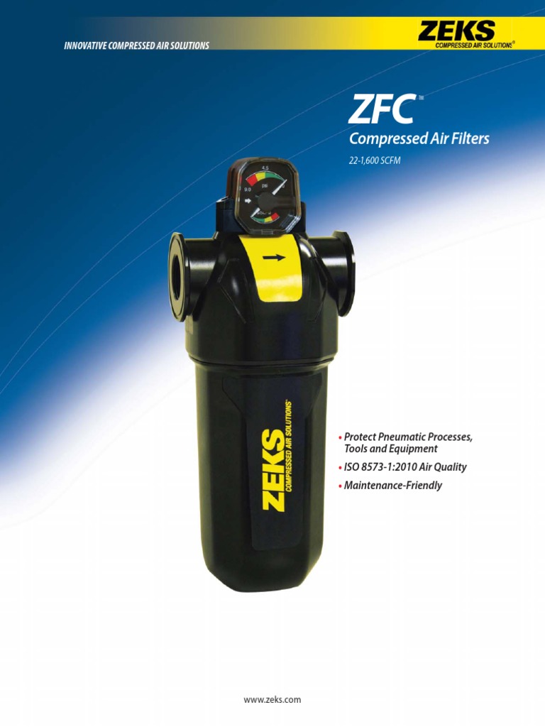 Zeks ZFC Filters | PDF | Filtration | Gases