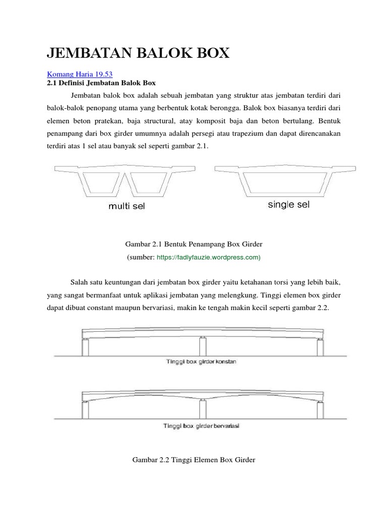 Jembatan Balok Box: Struktur dan Penerapannya di Jembatan Tukad ...