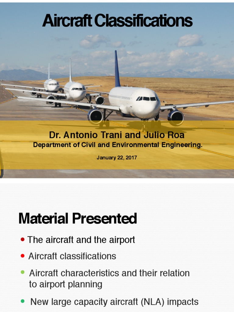 Aircraft Classifications for Airport Design | PDF | Airport | Runway