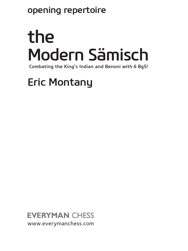 Or The Modern Samisch Extract PDF | PDF | Chess Openings | Chess Theory