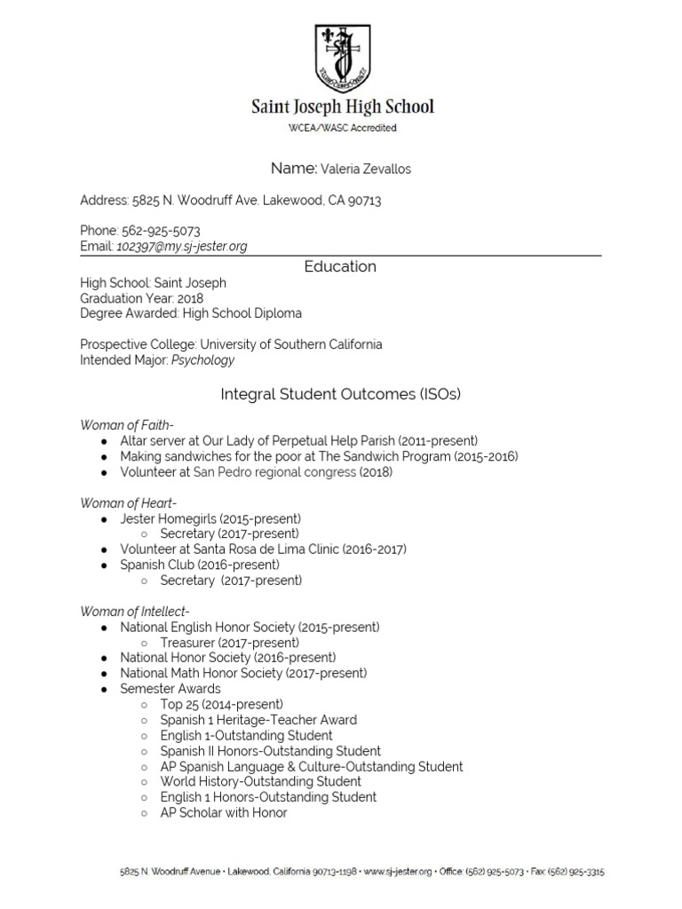 Isos Resume 2018 | PDF