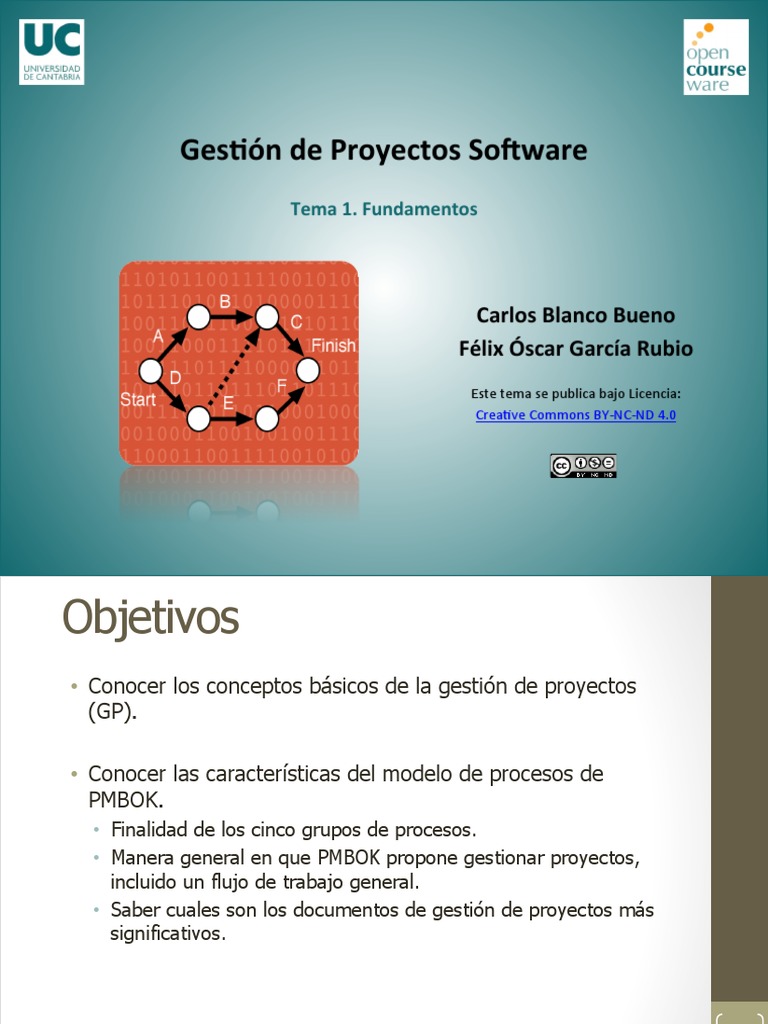 Gestión De Proyectos Software Fundamentos Pdf Gestión De