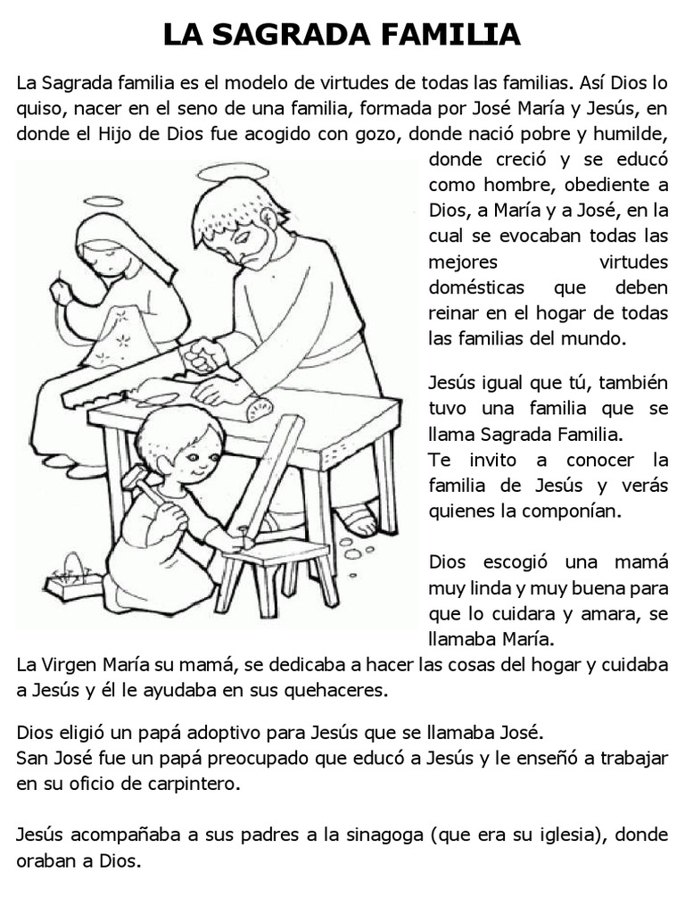 La Sagrada Familia | PDF | San José | María, madre de Jesús