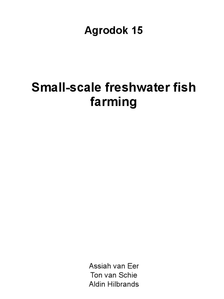 Freshwater Fish Farming | PDF