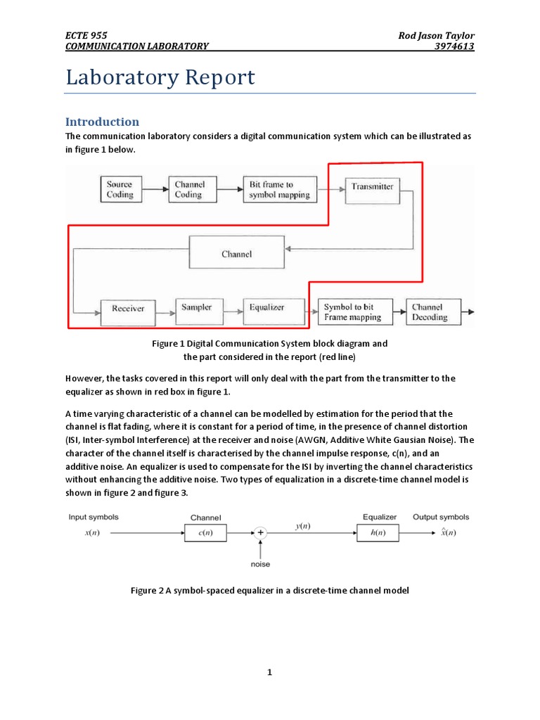 Lab 2 ZF MMSE | PDF | Signal To Noise Ratio | Matrix (Mathematics)