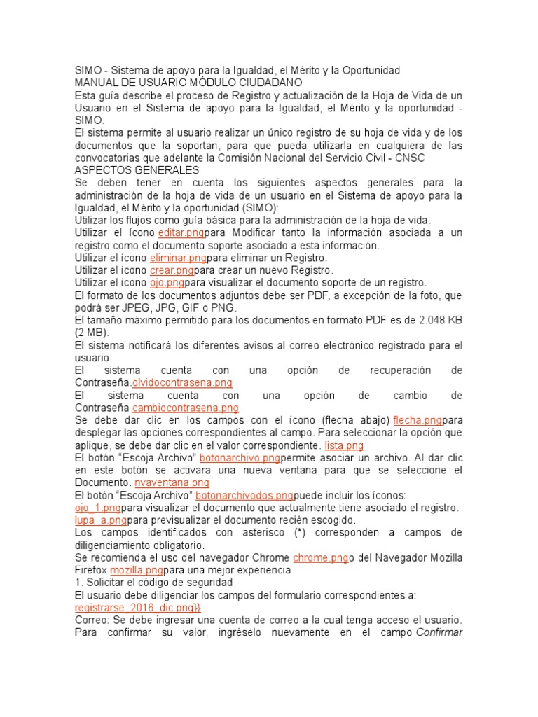 SIMO-manual de Usuario | PDF | Point and Click | Contraseña