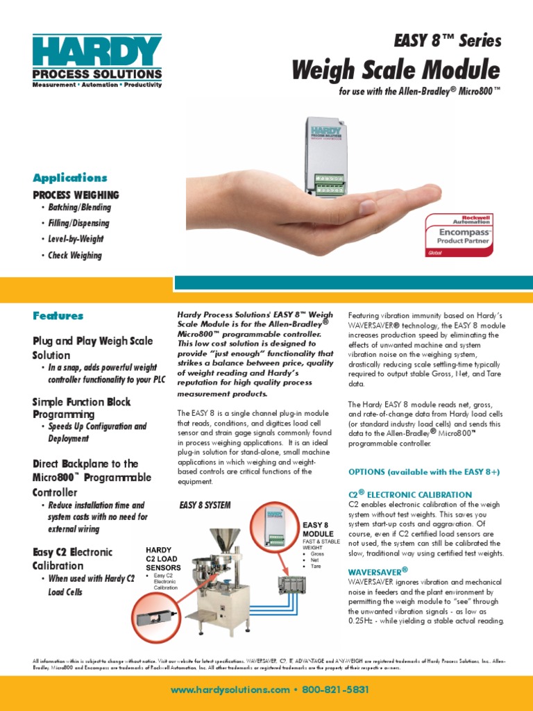 Easy 8 Data Sheet | PDF | Programmable Logic Controller | Sensor