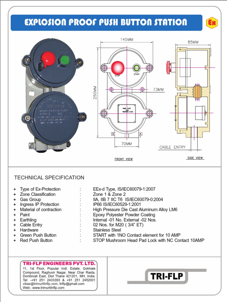 Push Button Station Model 1 | PDF | Technology & Engineering