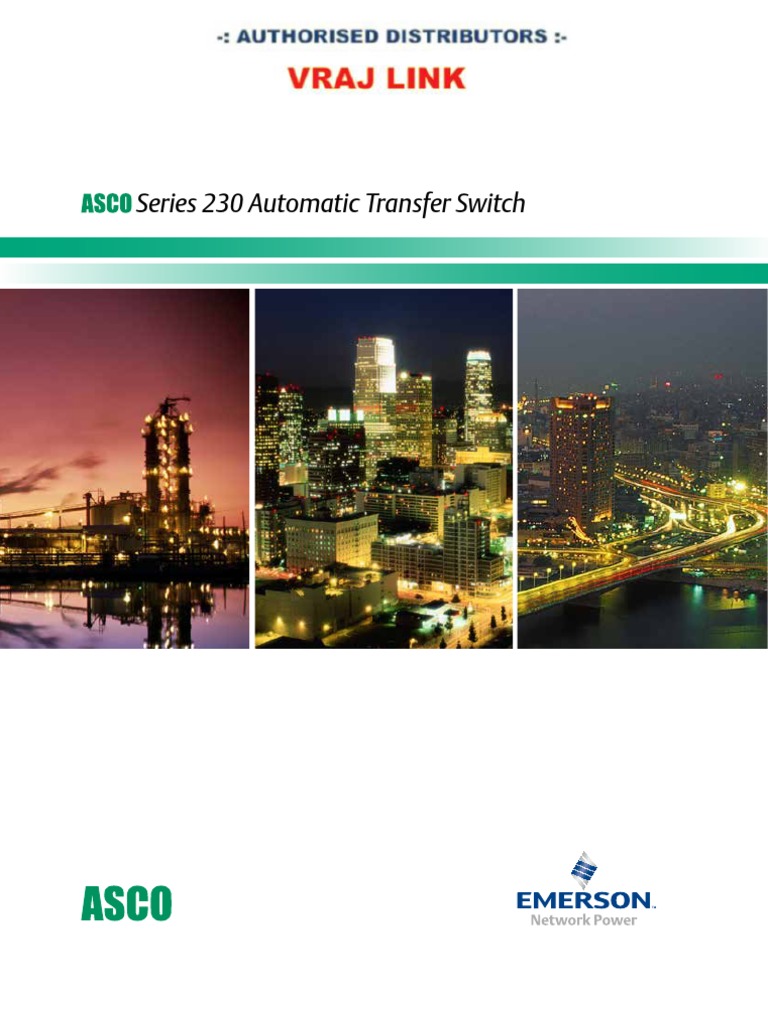 ASCO Series 230 ATS Overview | PDF | Power Supply | Switch