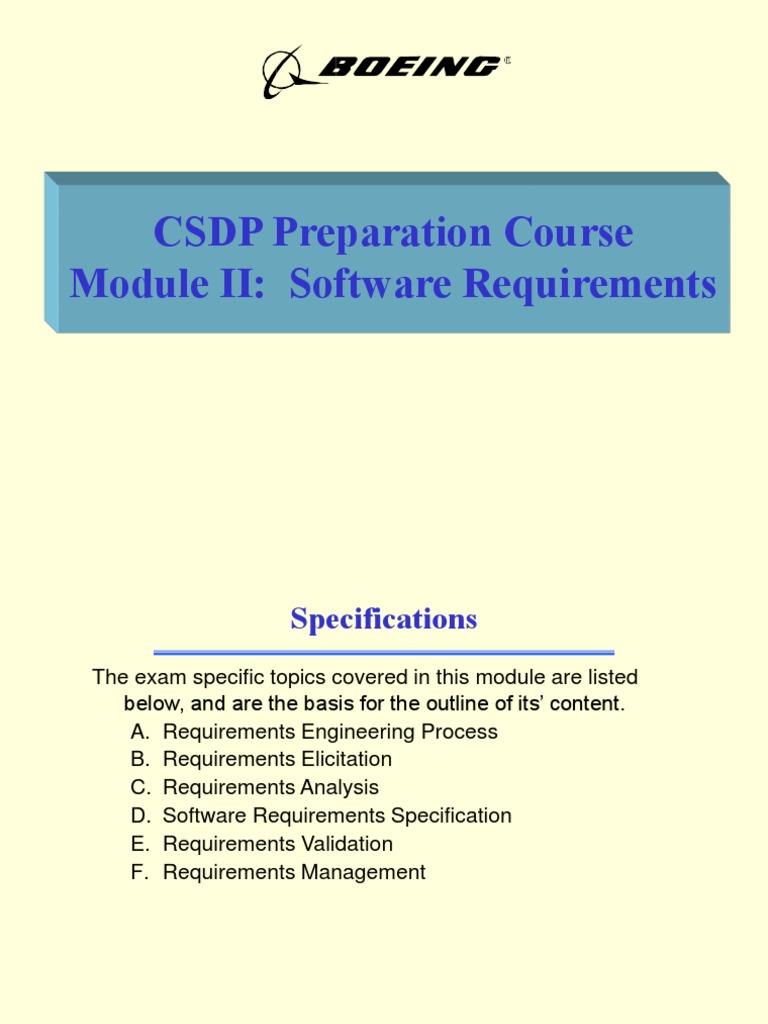 Module II - Requirements | PDF | Specification (Technical Standard ...
