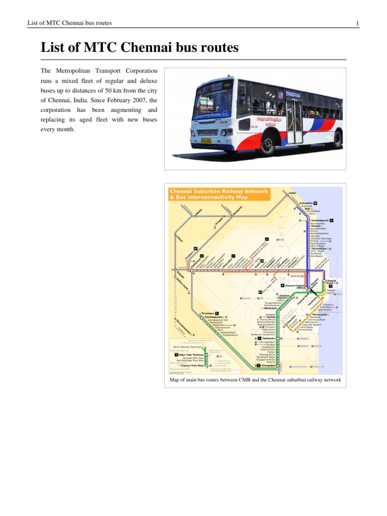 Chennai Bus Routes