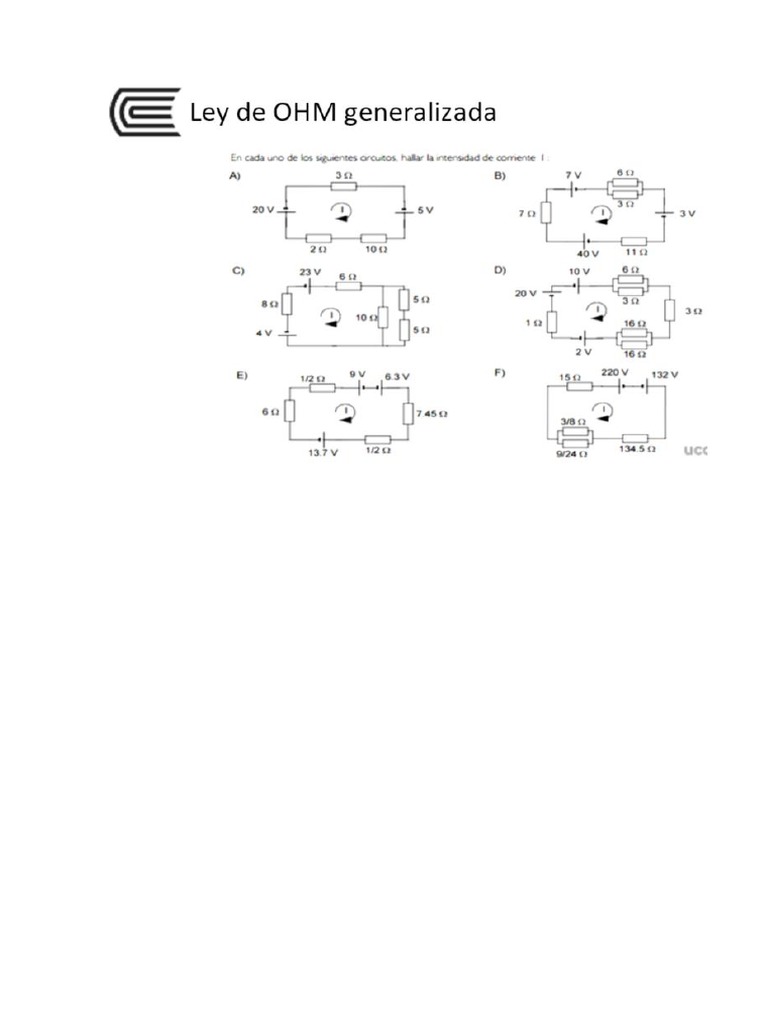 Ley De Ohm Generalizada Pdf 7486
