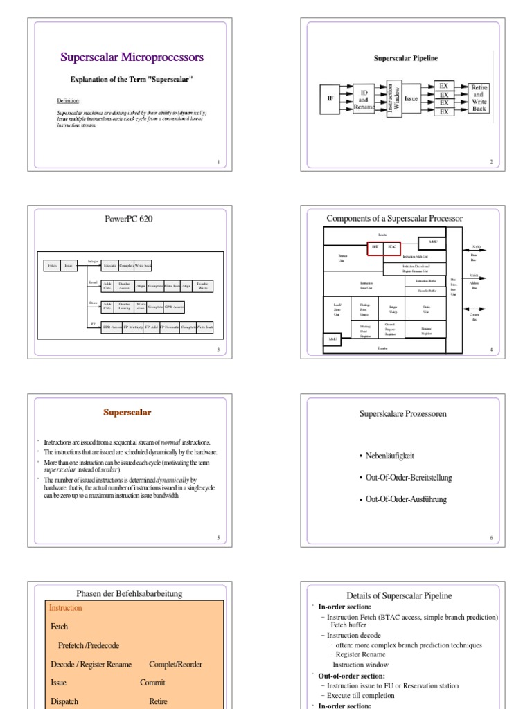 Superscalar Microprocessors | PDF | Cpu Cache | Computer Science