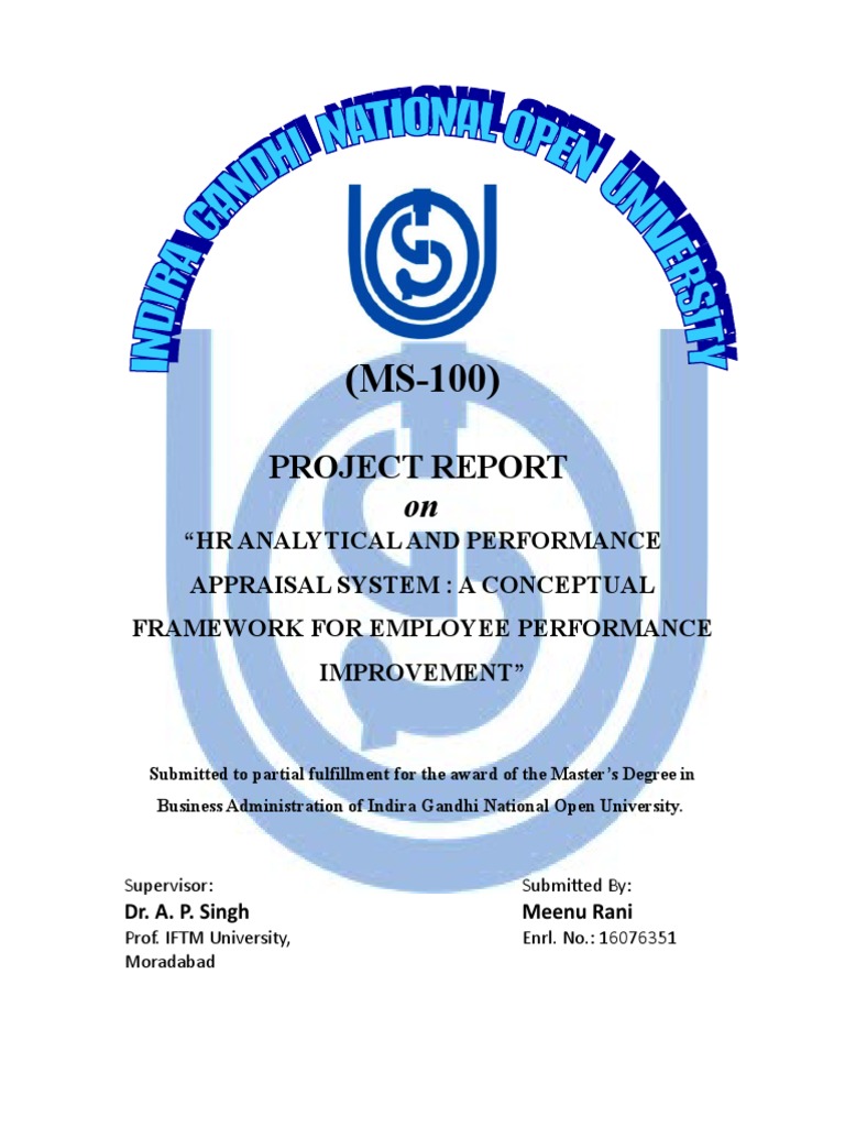 HR ANALYTICAL AND PERFORMANCE APPRAISAL SYSTEM: Conceptual Framework ...