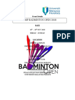 Badminton Competition Proposal 2024 | PDF | Sports
