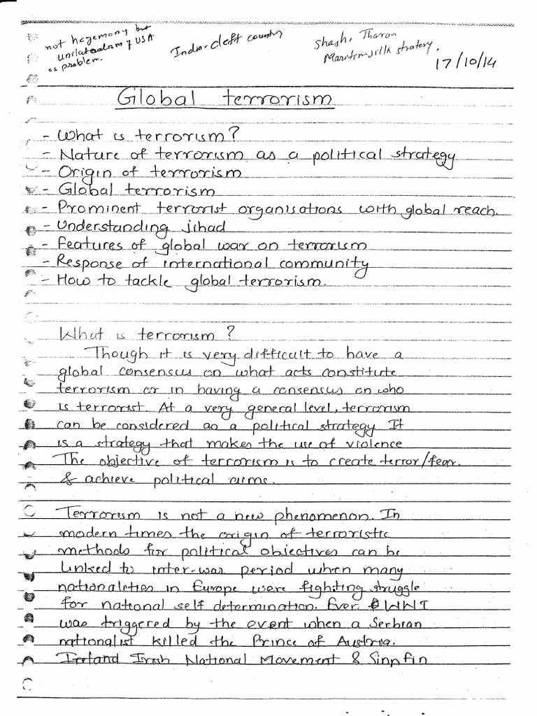 Global Terrorism | PDF