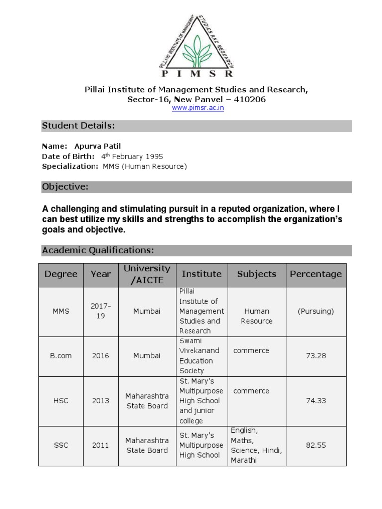 Apurva Patil Pdf Academia Change