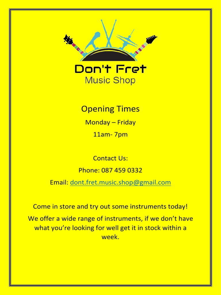 Dont Fret Poster | PDF