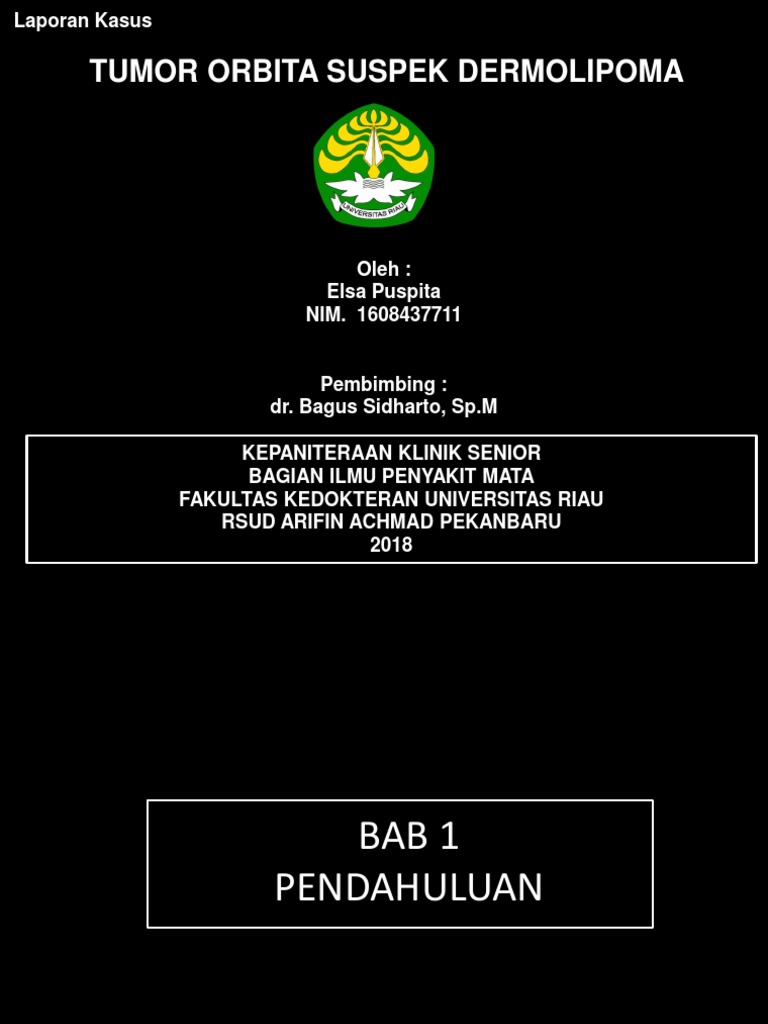 Tumor Orbita: Kasus Dermolipoma Anak | PDF | Sains & Matematika