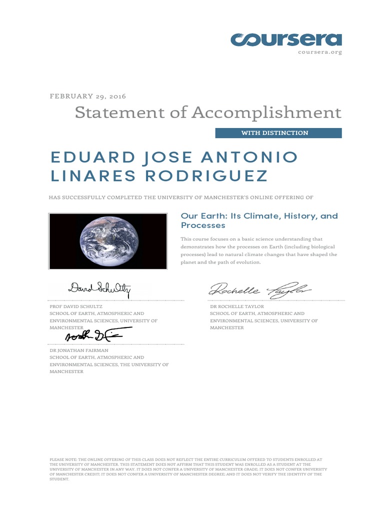 Earth Science Course Distinction | PDF