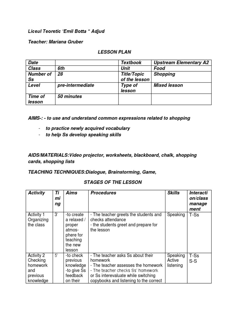 To Practice Newly Acquired Vocabulary - To Help Ss Develop Speaking ...