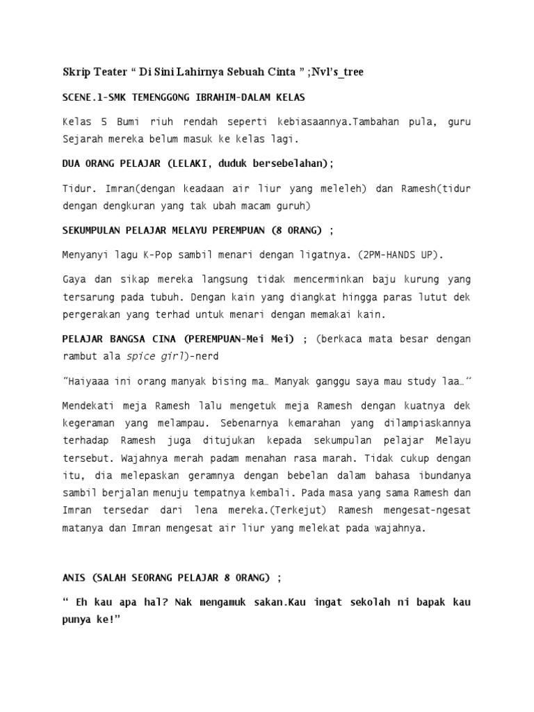Skrip Teater | PDF | Puisi