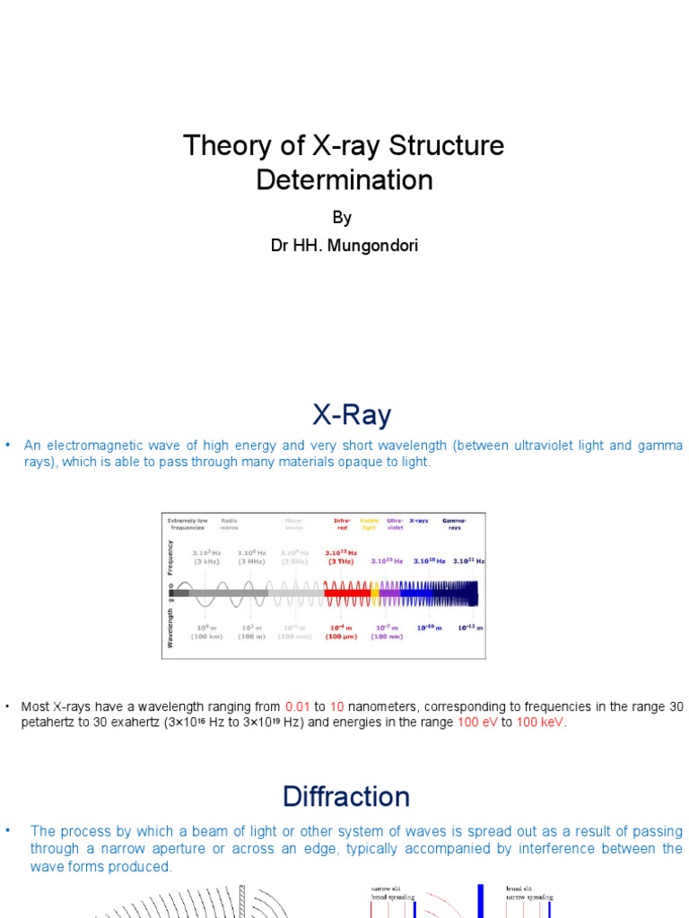 Theory of X-Ray Structure Determination | PDF | X Ray Crystallography ...