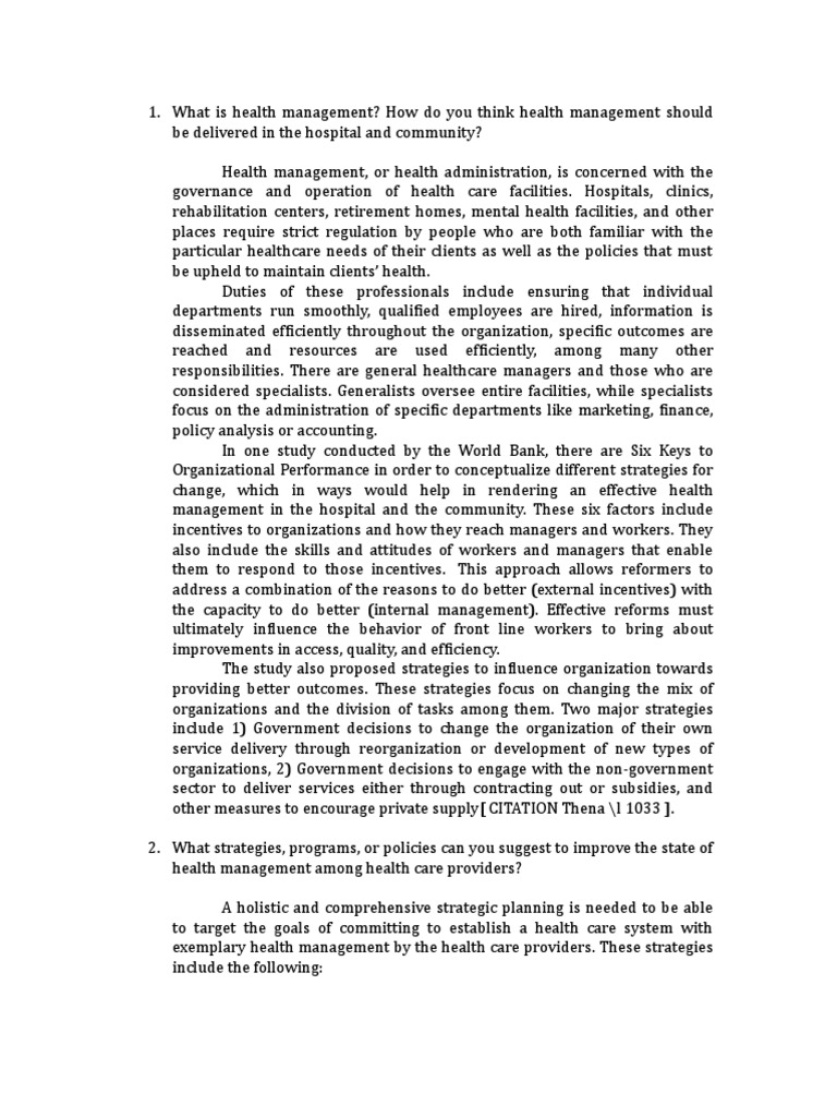 Principles of Health Management | PDF | Health Administration | Health Care