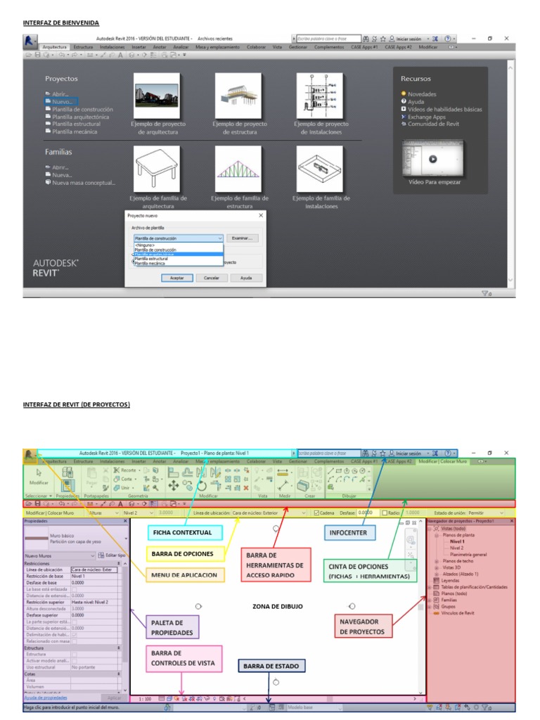 Interfaz de usuario de Revit: una introducción a sus principales ...