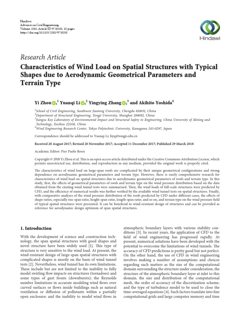 Research Article | PDF | Wind Tunnel | Computational Fluid Dynamics