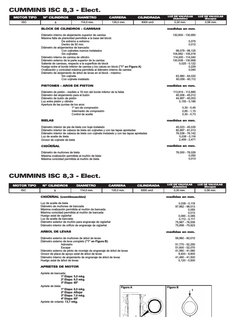 Cummins Isc 8,3 - Elect | PDF | Pistón | Tecnología de vehículos